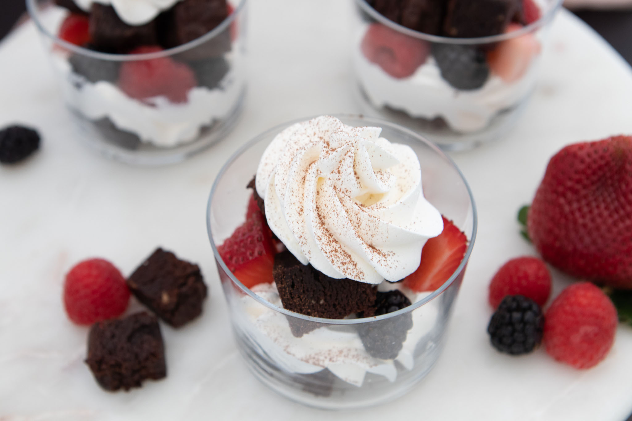 Brownie and Berry Cups | The Fancy Pants Kitchen