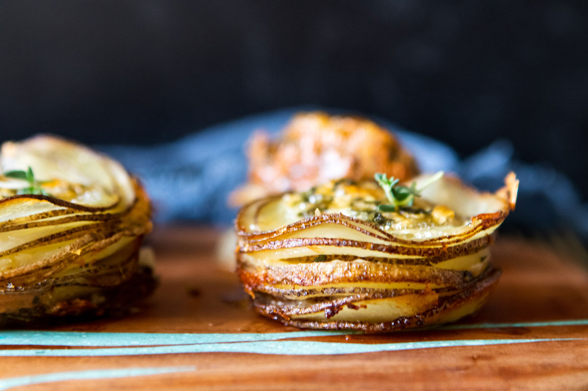 Crispy Cheesy Potato Stacks | The Fancy Pants Kitchen