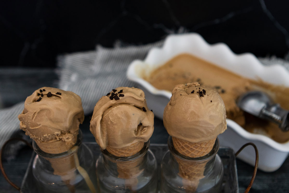 No-Churn Coffee Ice Cream | The Fancy Pants Kitchen
