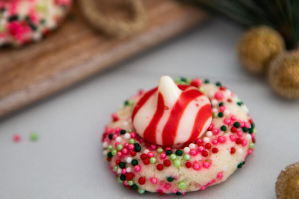 Candy Cane Shortbread Cookies | The Fancy Pants Kitchen