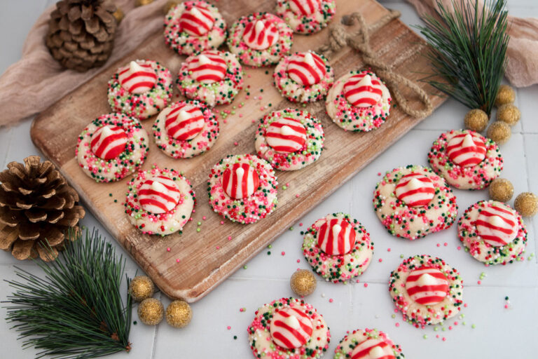 Candy Cane Shortbread Cookies | The Fancy Pants Kitchen