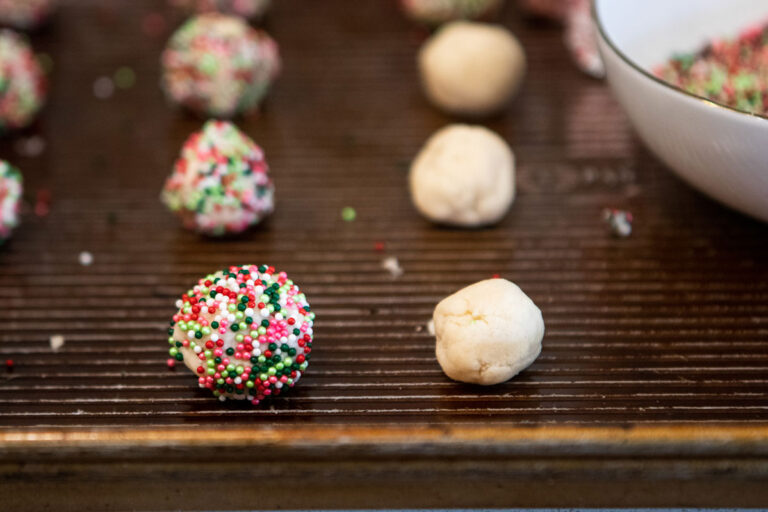 Candy Cane Shortbread Cookies | The Fancy Pants Kitchen