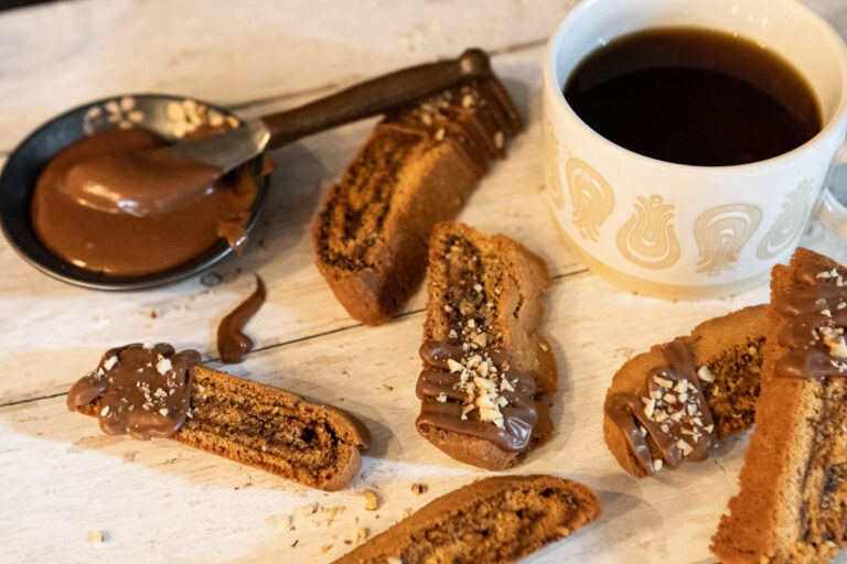 Nutella-Filled Biscotti | The Fancy Pants Kitchen