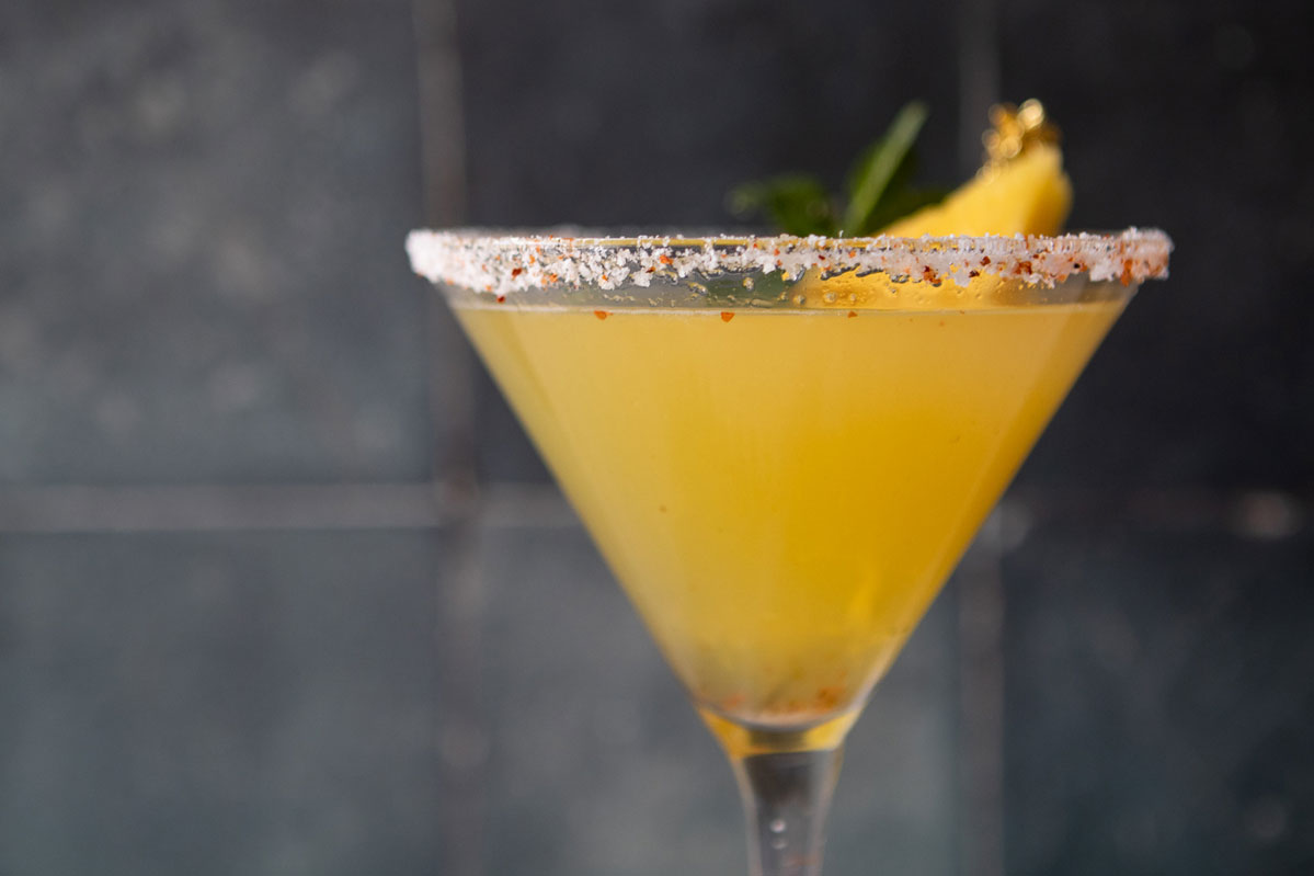 Spicy Serrano Pineapple Margarita | The Fancy Pants Kitchen