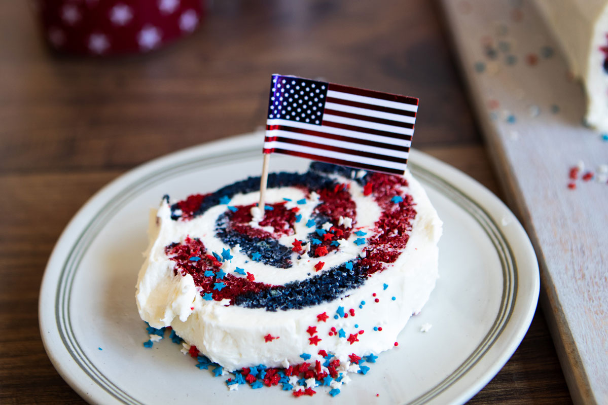 4th of July Cake Roll | The Fancy Pants Kitchen