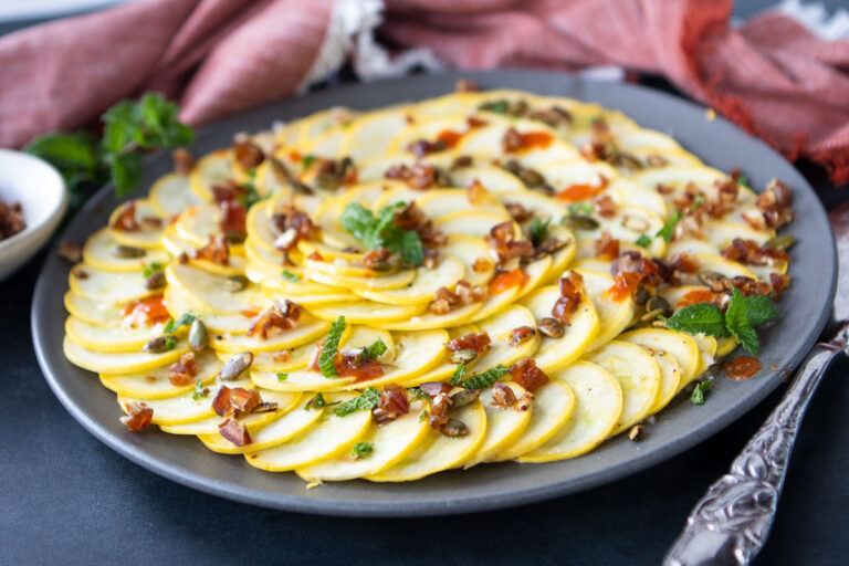 Summer Squash Carpaccio | The Fancy Pants Kitchen