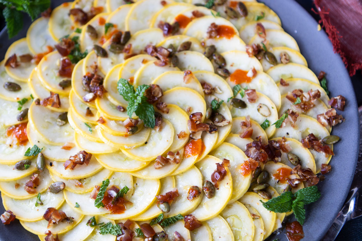 Summer Squash Carpaccio | The Fancy Pants Kitchen
