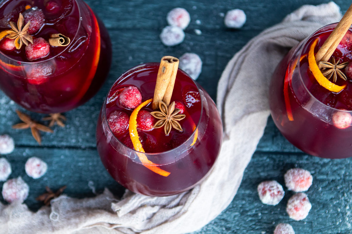 Thanksgiving Cranberry Cobbler Punch | The Fancy Pants Kitchen