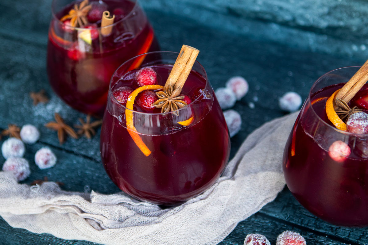 Thanksgiving Cranberry Cobbler Punch | The Fancy Pants Kitchen
